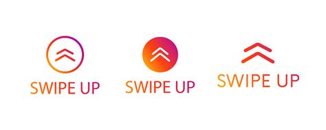 버튼 컬렉션을 위로 스 와이프합니다 벡터 소셜 미디어 Ui 개념입니다 배너 기호스크롤합니다 스마트카드에 대한 스톡 벡터 아트 및