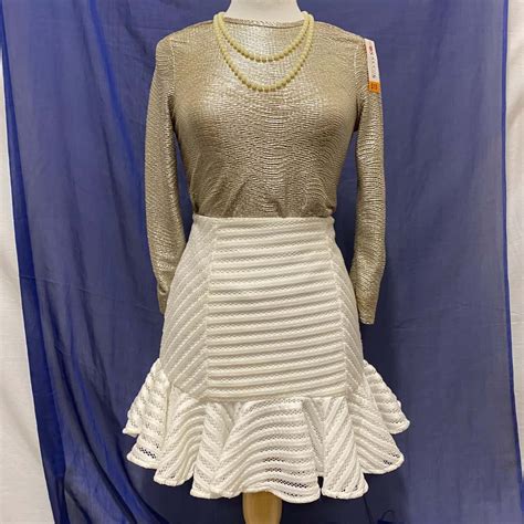 Bardot Womens Size 12 Mini Skirt White