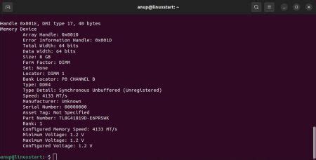 How To Check Ram Details On Ubuntu Linux Start