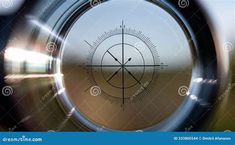 Rifle Reticle Sniper Scope Crosshairs Of A Gun Optics Vector Illustration