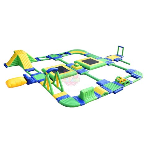 Custom Inflatable Water Obstacle Course Floating Park Factory