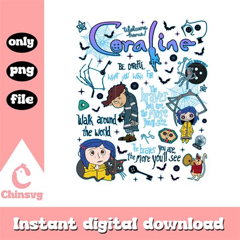 Halloween Coraline Movie Quotes Clipart Png Coraline Movie Quotes Png