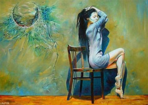 🎨 اثر هنری تابلو نقاشی شور جنسی دختر لیلیت ® Lilit