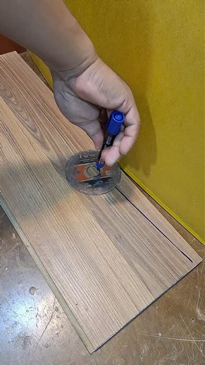 Genius Hack of Cutting Floor Tiles on Curve Walls #howto #tutorial #woodworking #shorts #diy # ...