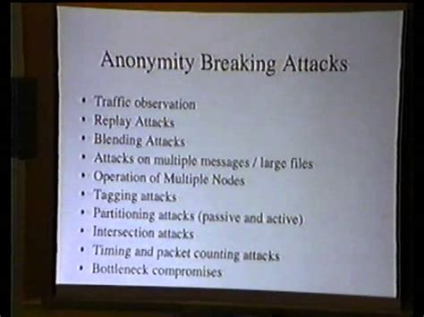 black hat talk attacks on anonymity systems from black hat class central