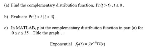 D In MATLAB Overlay The Plot For The Complementary Chegg