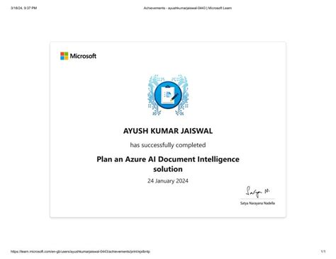 Ayush Kumar Jaiswal On Linkedin Gratitude Abounds Microsoft For The