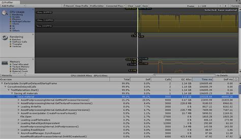 Saving Materials With Assetdatabasecreateasset Very Slow Unity