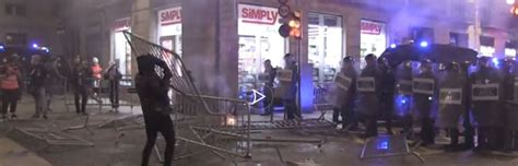 Los Disturbios En Barcelona Por Las Protestas Contra Las Nuevas Medidas