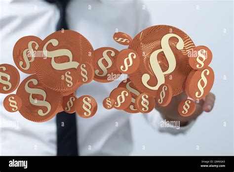 A 3d Rendering Of A Floating Paragraph Icons With Hand Tapping On It From Behind Justice