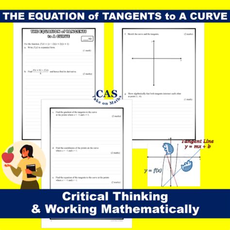 Differential Calculus The Equation Of Tangents To A Curve Critical Thinking Australian