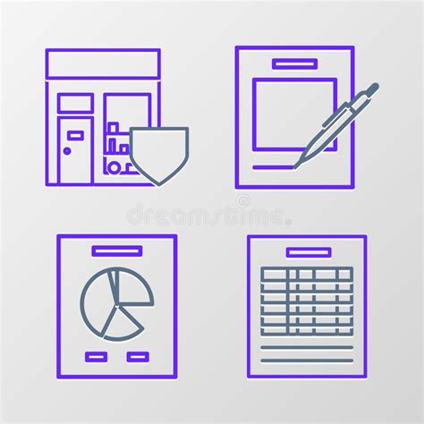 set line report file document document with graph chart blank