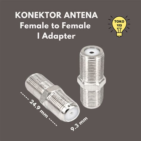 Jual Konektor Antena Female To Female I Adapter Drat Jack Sambungan Cabang Shopee Indonesia