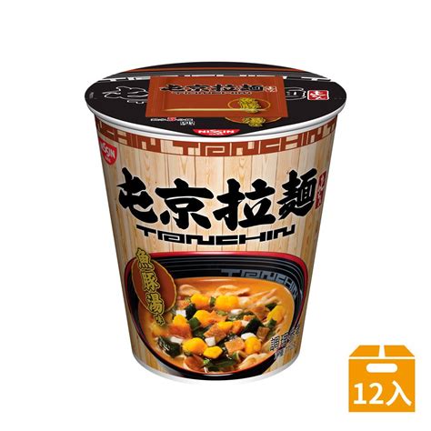 Nissin 日清 屯京拉麵 魚豚湯味速食麵 杯麵 77gx12杯 箱 效期2024 11 15 Pchome 24h購物