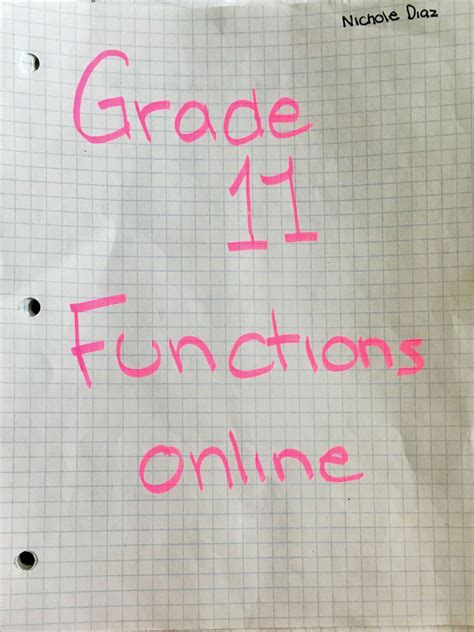 Unit 1 Functions Pdf