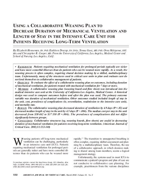 Pdf A Randomized Controlled Trial Of Protocol Directed Versus Physician Directed Weaning From