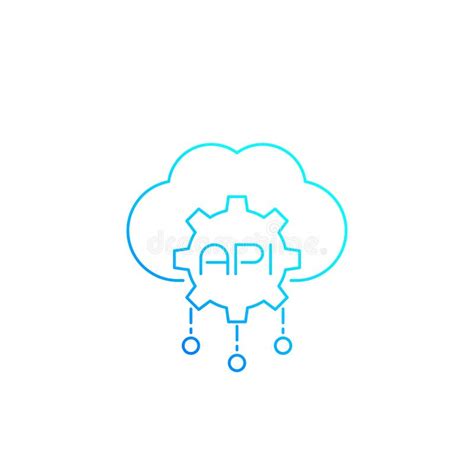 Cloud Api Software Integration Vector Stock Vector Illustration Of Development Network