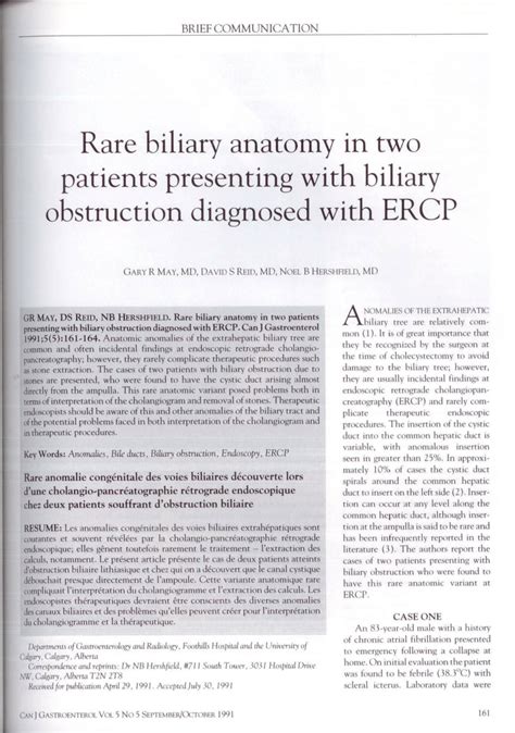 Pdf Rare Biliary Anatomy In Two Patients Presenting With Biliary