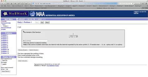 Webwork Homework Solutions Accurate Fast Help