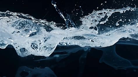 Realistic Water Flow And Splash Overlay For Title Animation Videos