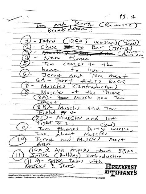 Tom And Jerry Script 5 Pdf