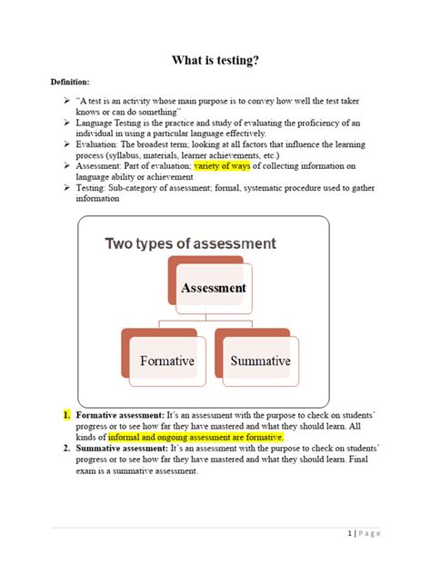 What Is Testing Pdf Educational Assessment Cognition