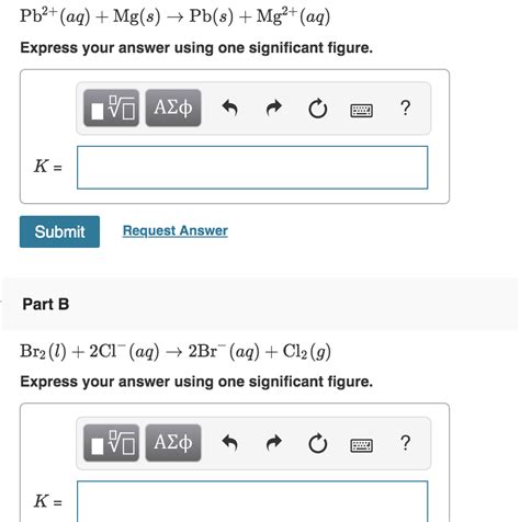 Solved Using Standard Electrode Potentials Calculate Δg∘rxn