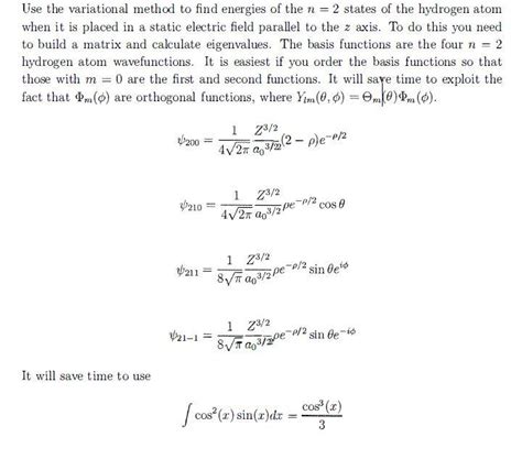 Solved 8 Tt 003 2 Pe 0 2 Use The Variational Method To Find