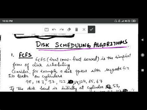 Operating System Disk Scheduling Algorithm FCFS SCAN CSCAN SSTF YouTube