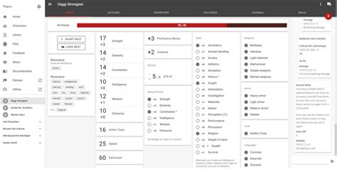 I Just Release Dicecloud Version 2 A Hackable Character Manager And Dandd Automation Engine That
