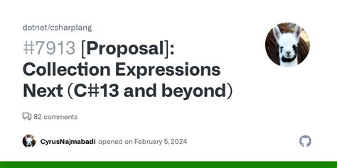 Proposal Collection Expressions Next C13 And Beyond · Issue 7913