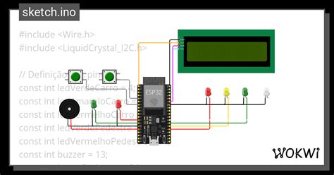 Semaforo Copy Wokwi Esp32 Stm32 Arduino Simulator