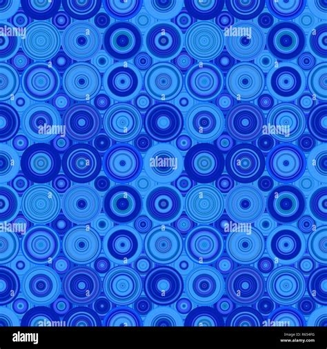 Blue Geometrical Circle Pattern Background Seamless Illustration Stock Vector Image And Art Alamy