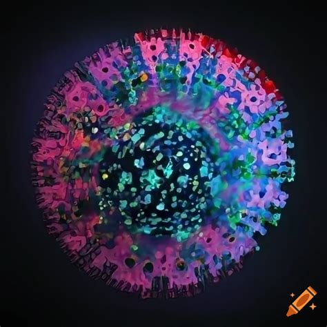 Artwork Depicting The Mutational Spectrum Of Sars Cov 2 Rna On Craiyon