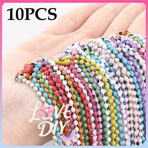 Jual 【10pcs 10cm】 Rantai Biji Lada Merica Gantungan Kunci Rantai Diy Pelor Nikel Shopee