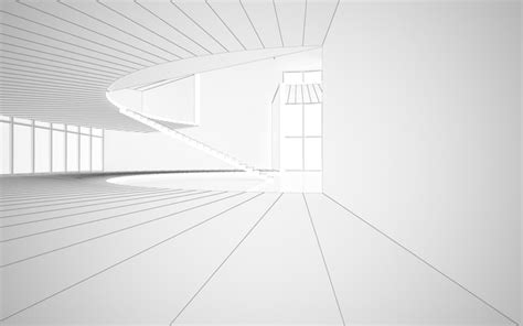 창 다각형 컬러 드로잉 3d 그림 추상 드로잉 흰색 파라메트릭 인테리어 프리미엄 사진