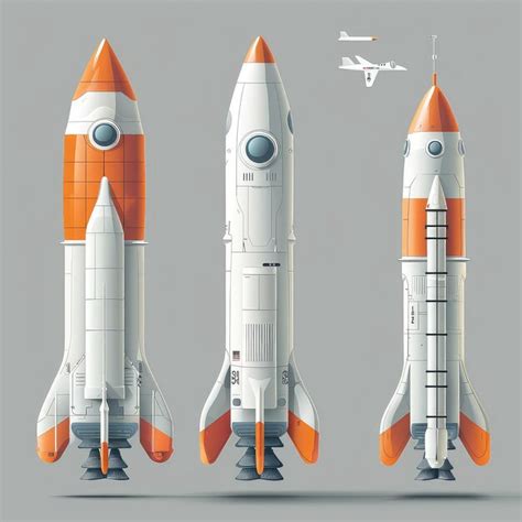 Premium Photo Cosmic Thrust Dynamic Rocket Vector Illustration