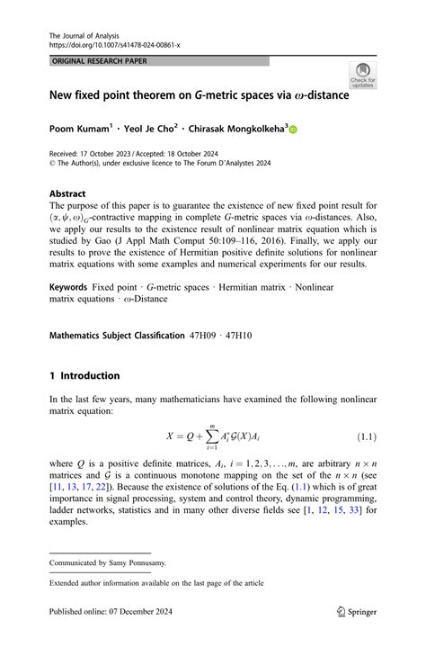 pdf new fixed point theorem on g metric spaces via omega distance