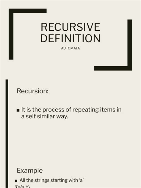 Recursive Definition Pdf