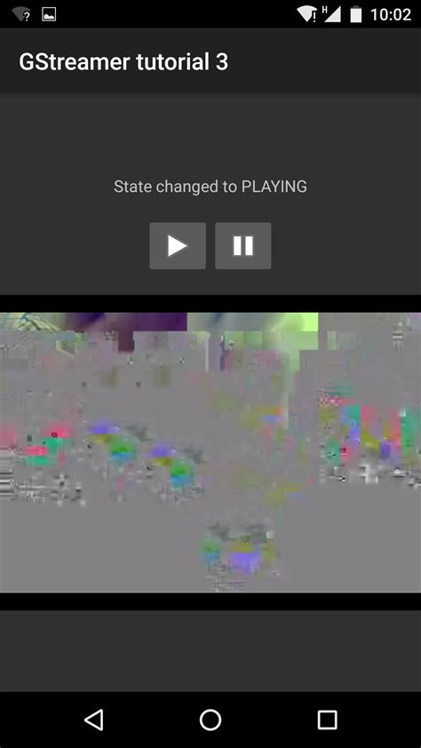 android raspberry pi gstreamer not showing proper video stack overflow