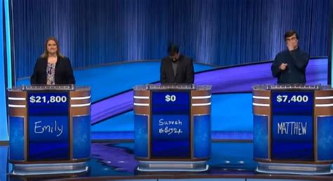 Jeopardy Tournament Of Champions Has Shock Premiere As 6 Day Champ