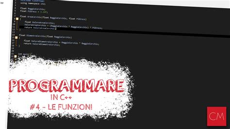 Imparare A Programmare In C 4 Le Funzioni ClaudioMasci