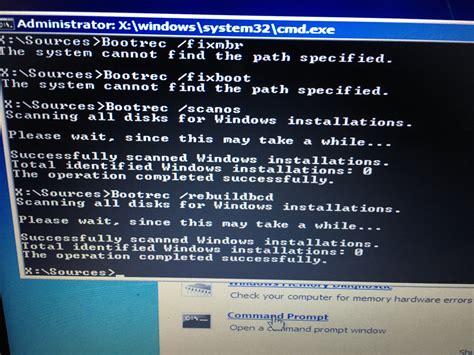 Bootrec Rebuildbcd The System Cannot Find The Path Specified Taiaapi