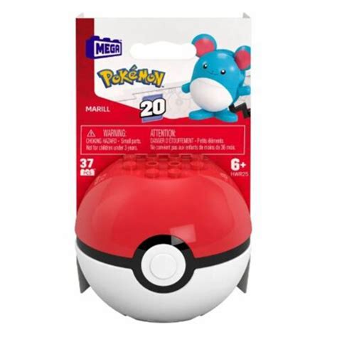 Mega Pokemon Marill With Poke Ball Building Set 1 Ct Fred Meyer