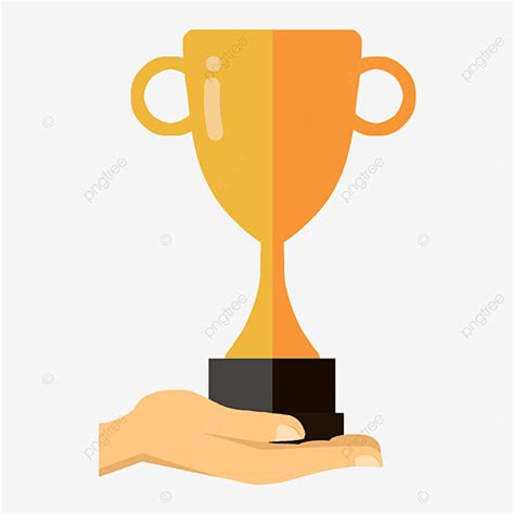Man Holding Trophy Clipart Png Images Hand Holding A Trophy Hand