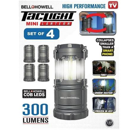 Bell Howell Mini Lanterne Pliable Dextérieur Ultra Lumineuse Tac