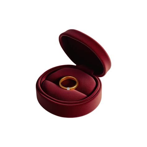 An Open Ring Box With A Ring Inside 65421843 Png