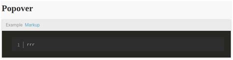 Markup For Reactpopover Is Missing In The Docs · Issue 553