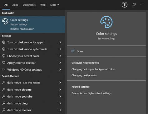 Microsoft Releases Windows Build With Dark Theme Search Results BetaNews