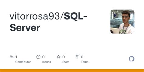 GitHub Vitorrosa93 SQL Server